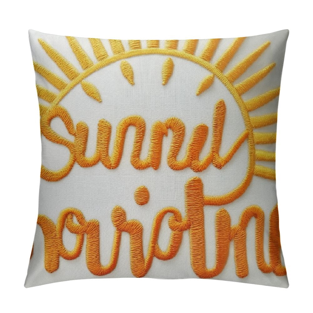 HENGT Boho Tufted Decorative Throw Pillow Covers with Tassels Sunshine ...