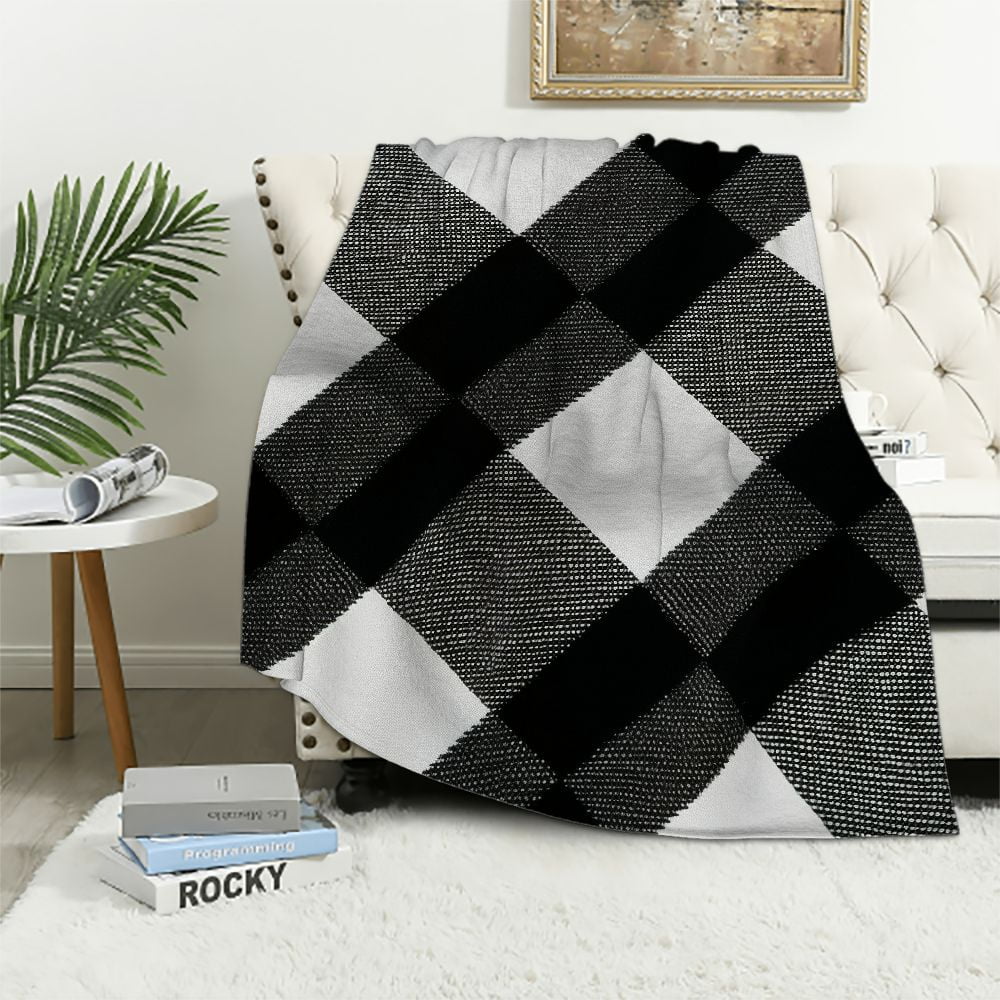 HENGT Buffalo Plaid Throw Blanket for Couch - Farmhouse Throw with ...