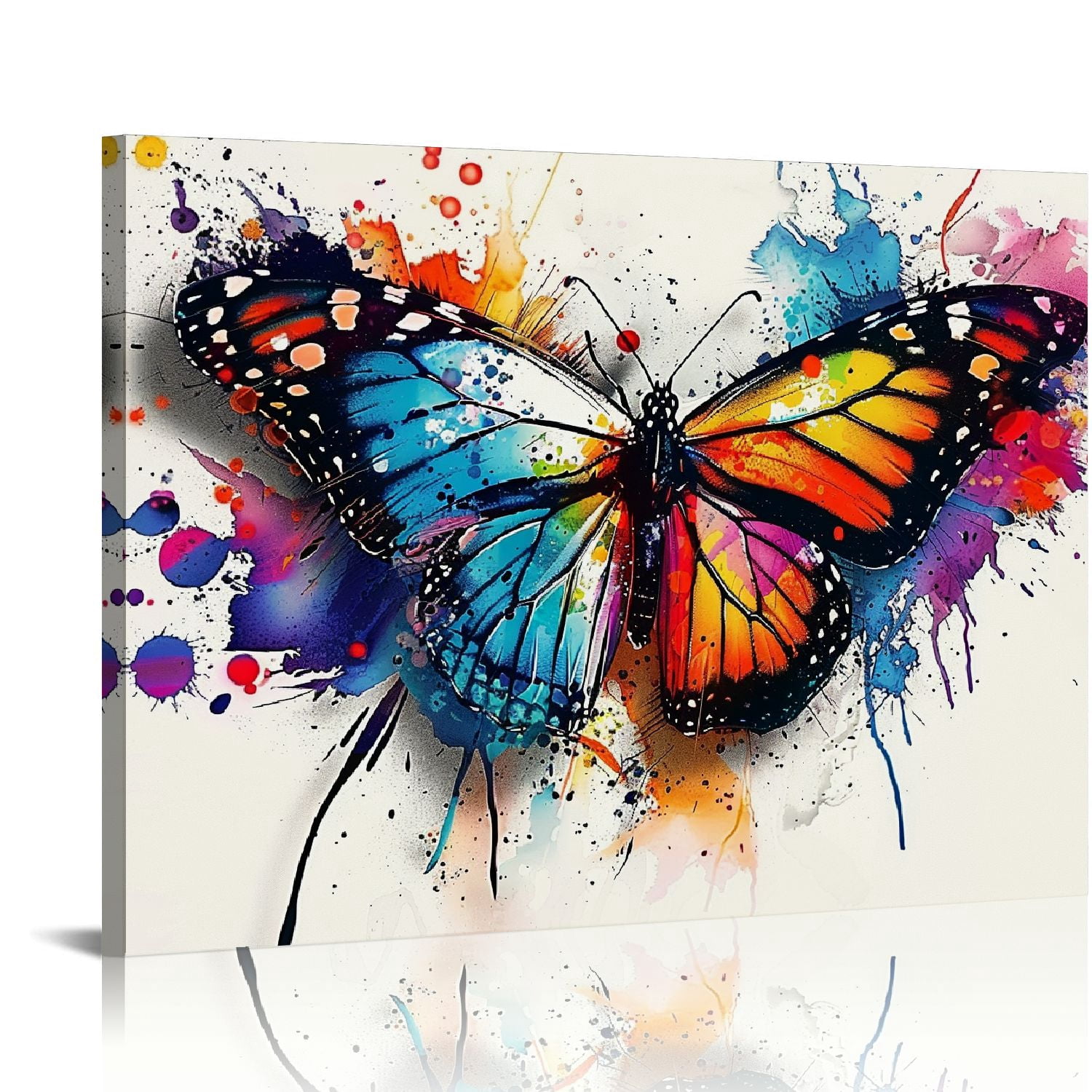ARISTURING Butterfly Wall Art Colorful Butterfly Pictures Wall Decor ...