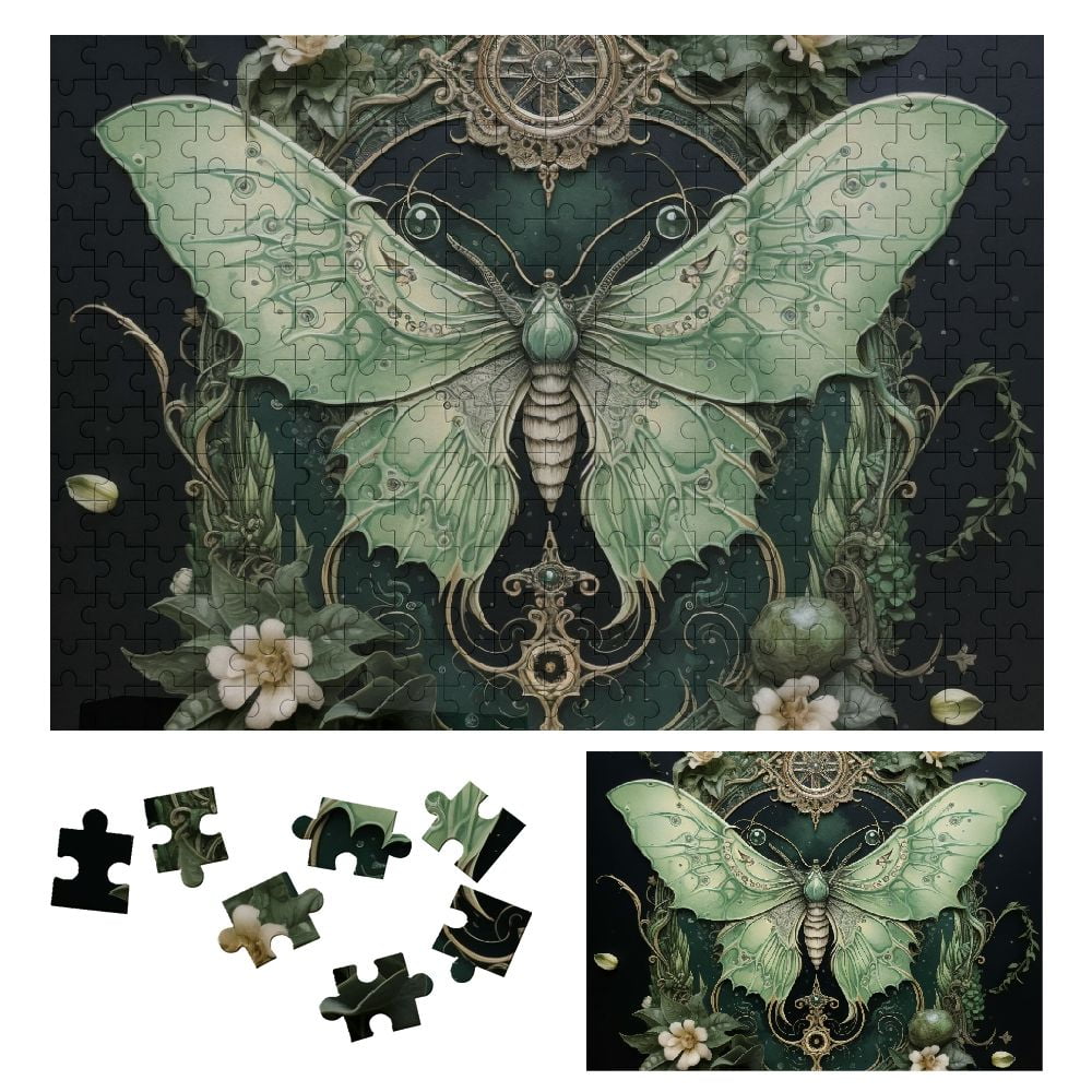 Jiayy Butterfly Wooden Jigsaw Puzzle for Adults and Kids - Premium Eco ...
