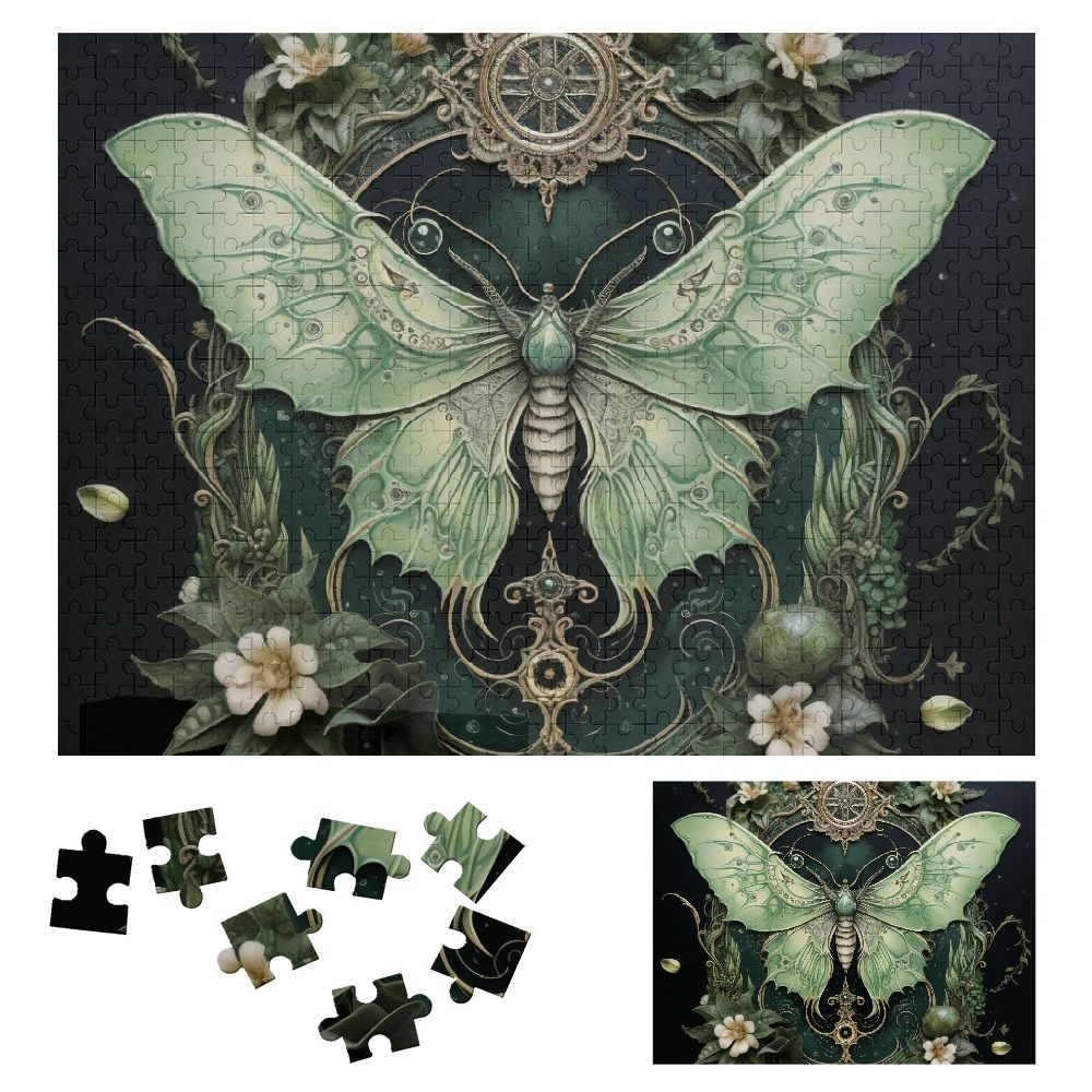 Jiayy Butterfly Wooden Jigsaw Puzzle for Adults and Kids - Premium Eco ...