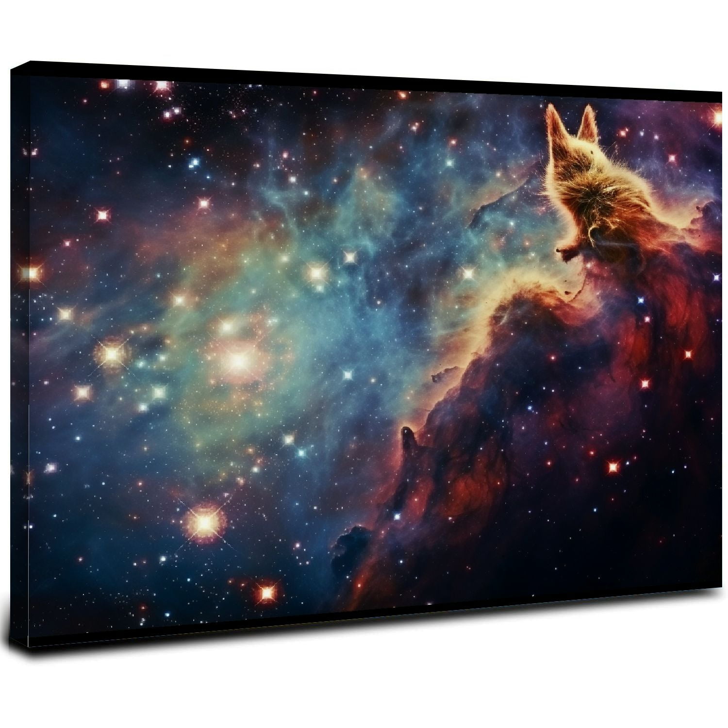 ARISTURING Canvas Wall Art Galaxy Nebula Starry Cosmic Painting ...