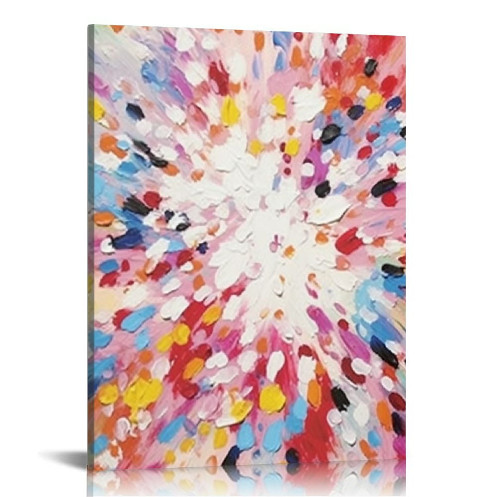 ARISTURING Canvas Wall Art Pink Painting Abstract Paintings Floral ...
