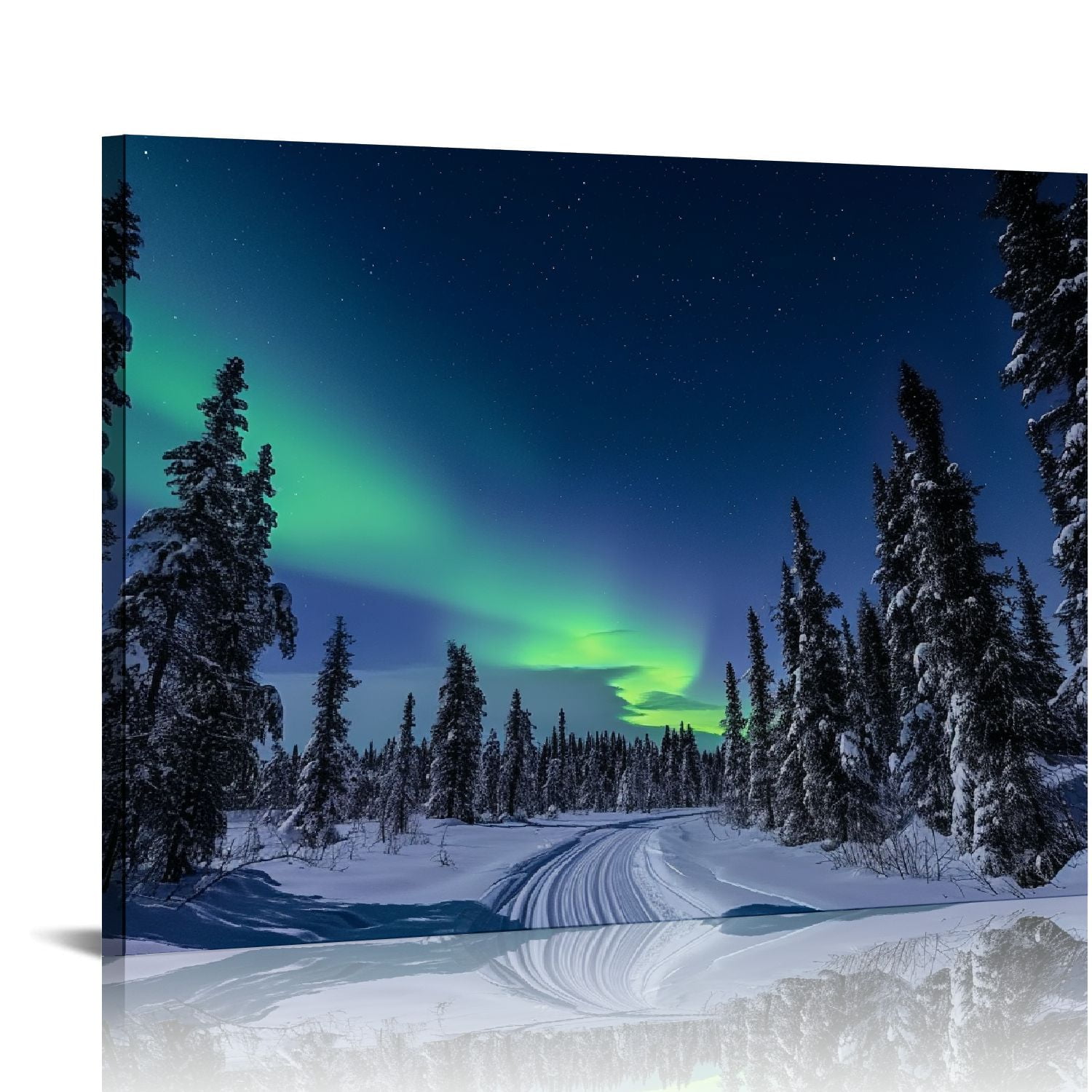 ARISTURING Canvas Wall Art Prints Aurora borealis, Northern Lights near ...