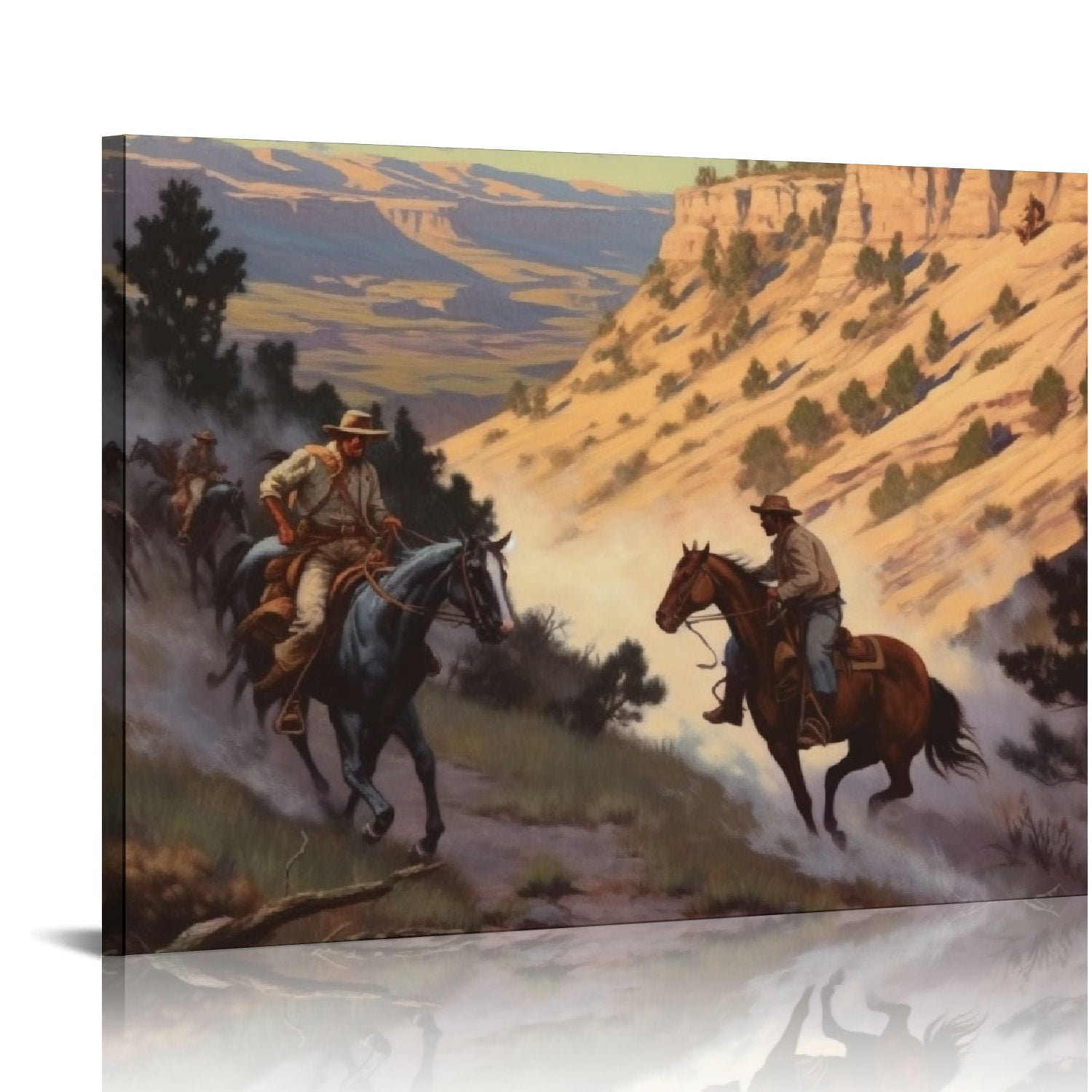 ARISTURING Charles Marion Russell，Grassland Western Cowboy, Oil ...