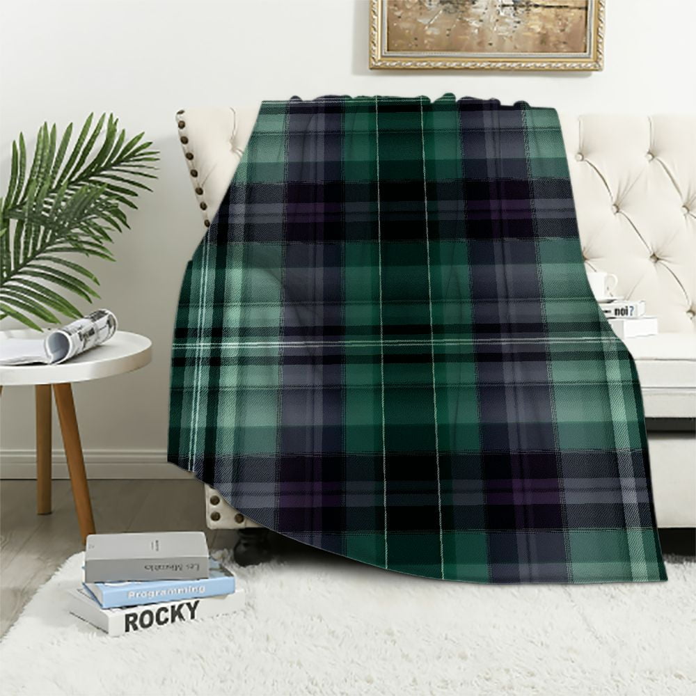 HENGT Checkered Throw Blanket, Avocado Green Soft Cozy Fluffy Warm Hand ...