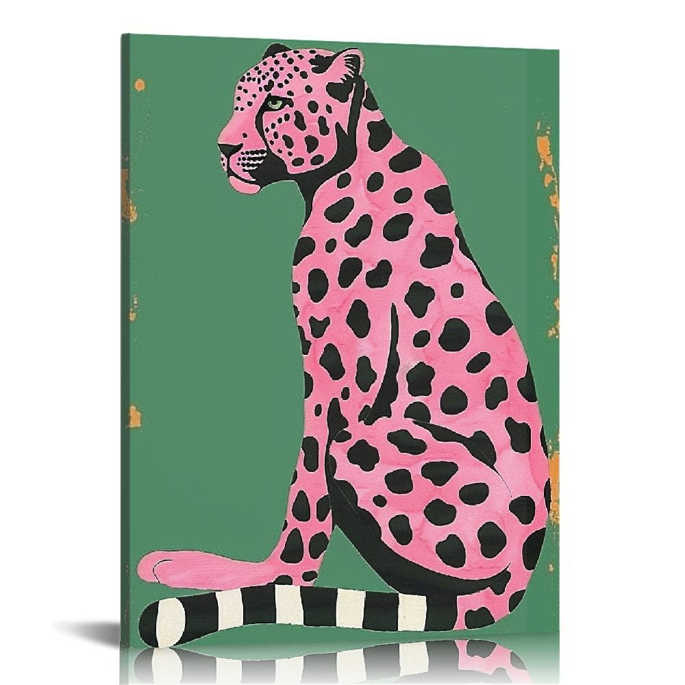 ARISTURING Cheetah Poster - Pink Cheetah Print - Leopard Art - Pop Art ...