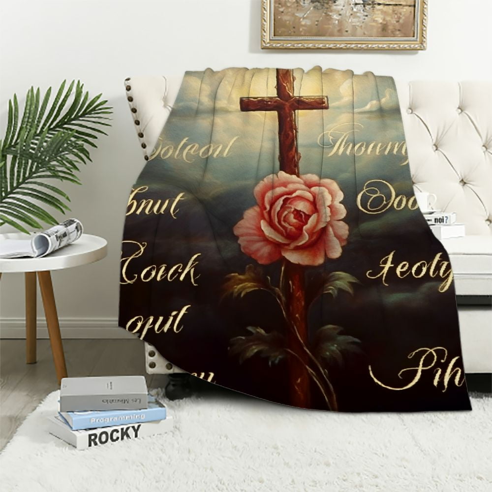 ARISTURING Christian Gifts for Women Healing Soft Blanket with ...