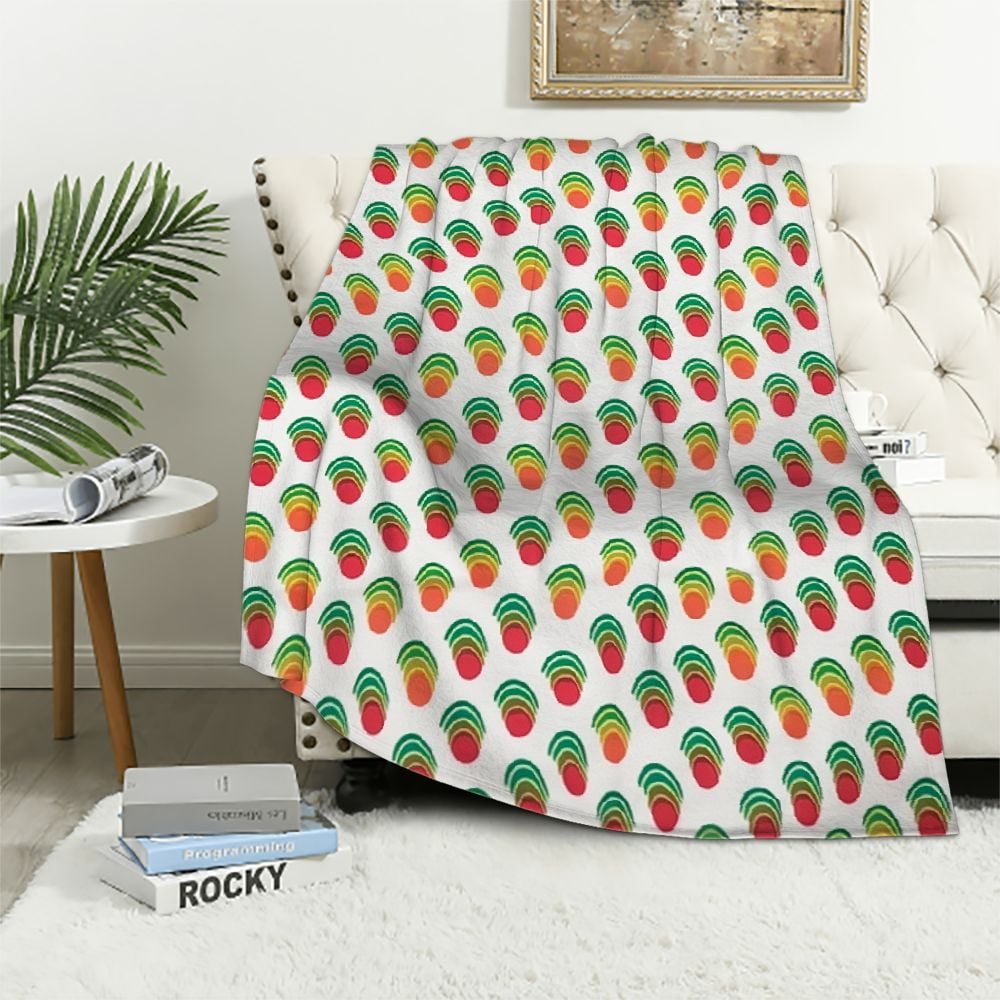 HENGT Christmas Boho Rainbow Throw Blanket Bohemian Decorative Holiday ...