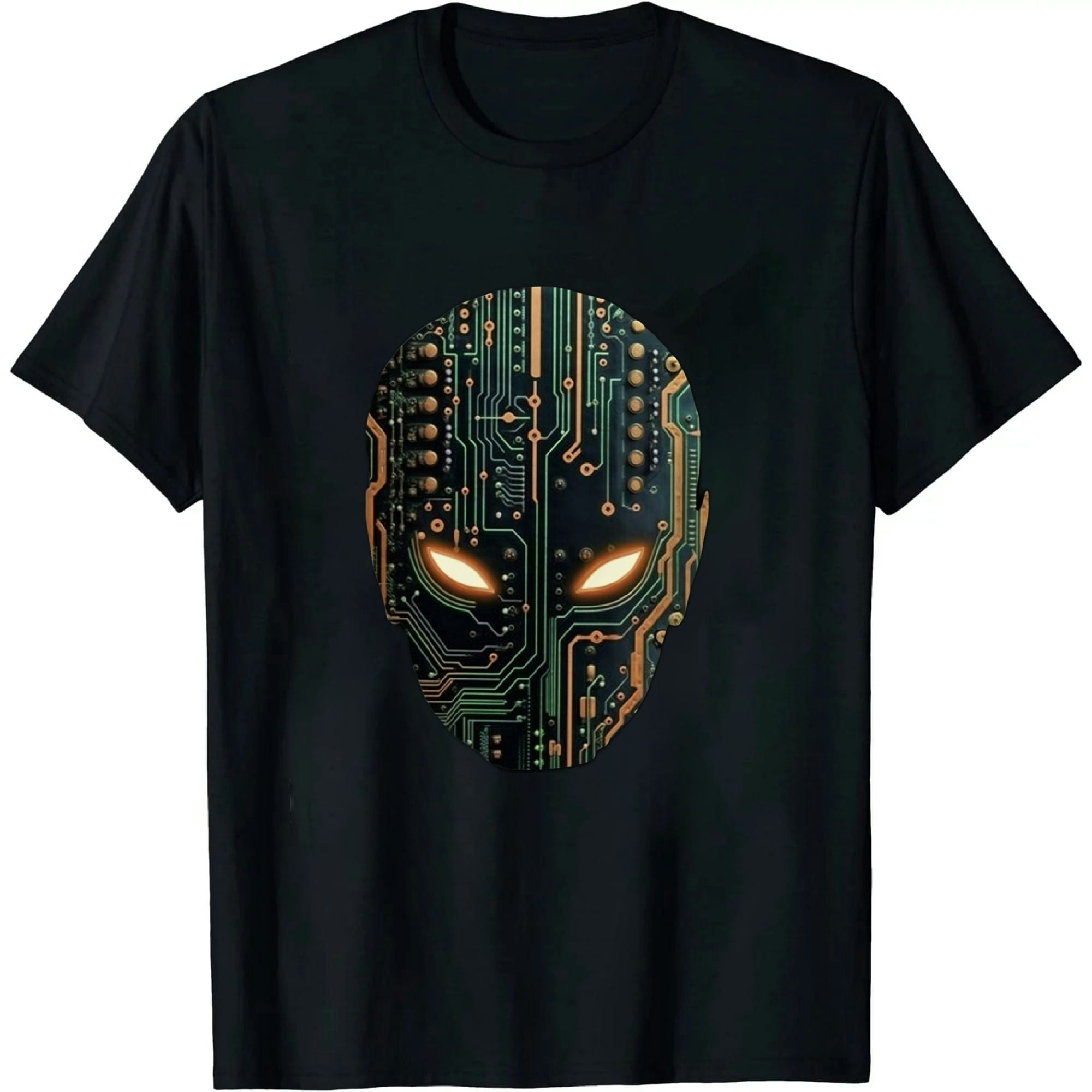ARISTURING Circuitry Alien Head Robot Alien T-shirt - Walmart.com