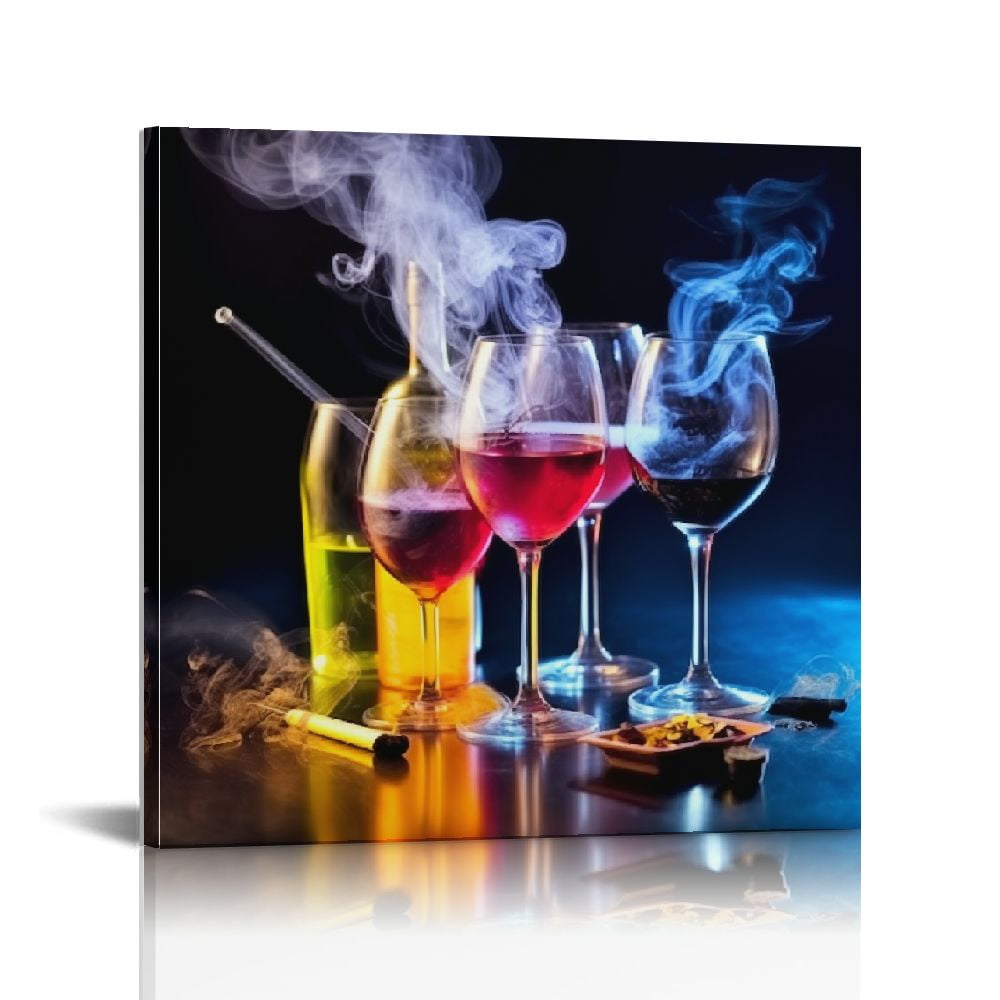 ARISTURING Cocktail Canvas Wall Art Colorful Cocktails Pictures Posters ...