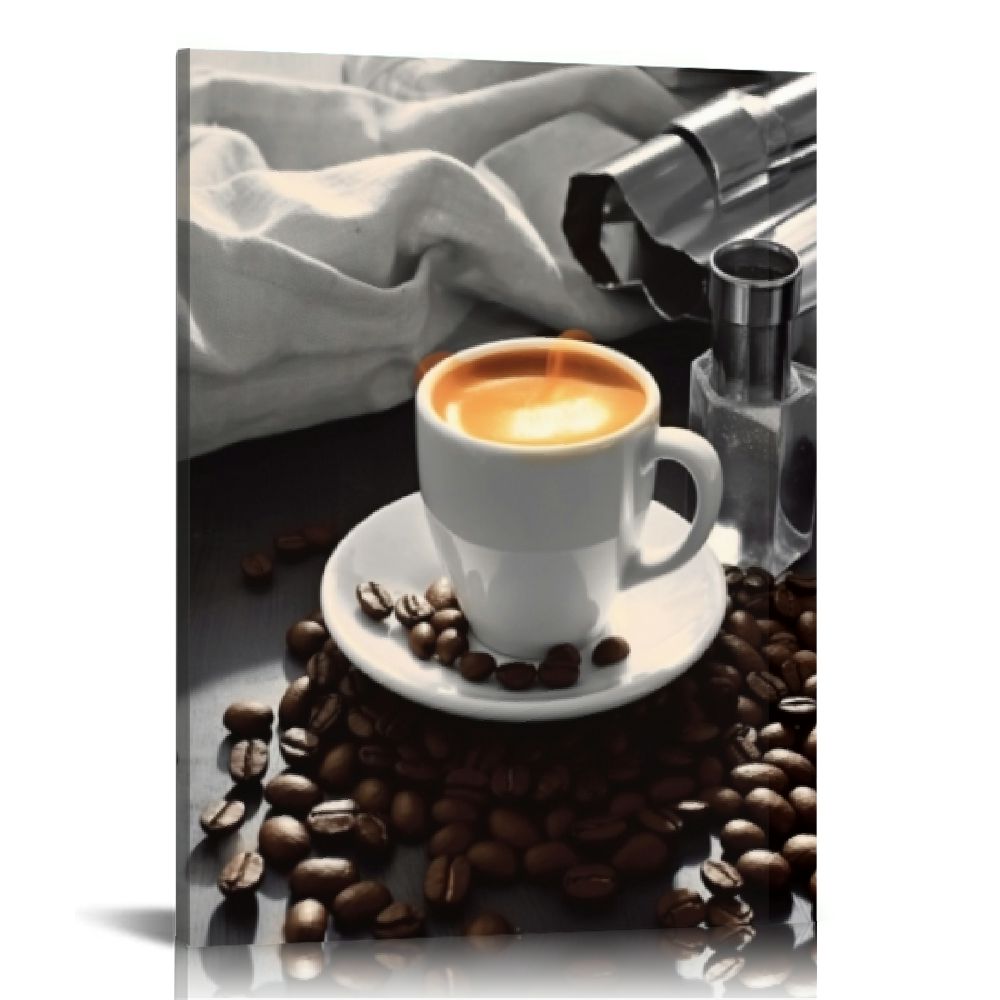 ARISTURING Coffee Bean Coffee Cup Wall Decor kitchen Pictures Coffee ...