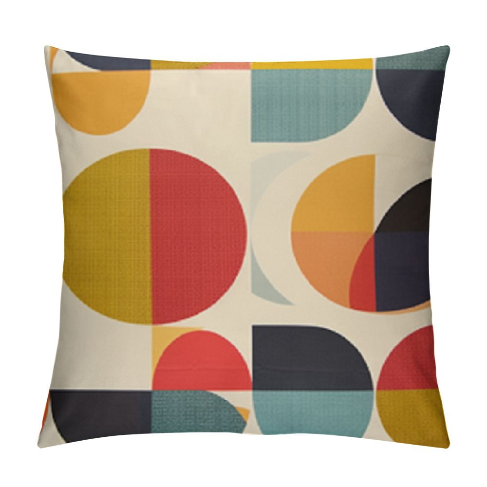 ARISTURING Colorful Geometric Throw Pillow Covers Multicolored ...