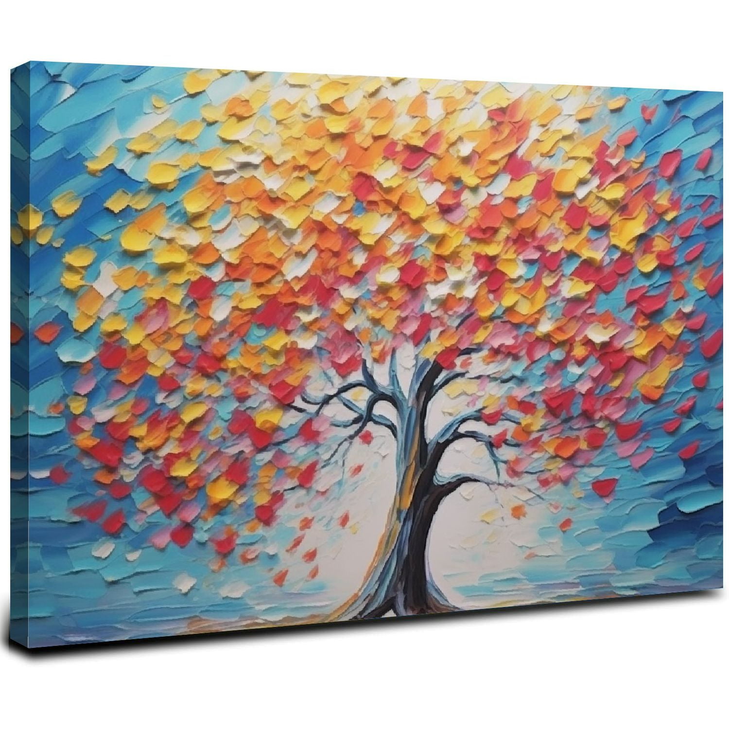 ARISTURING Colorful Tree of Life Wall Art Nature Tree Abstract Canvas ...
