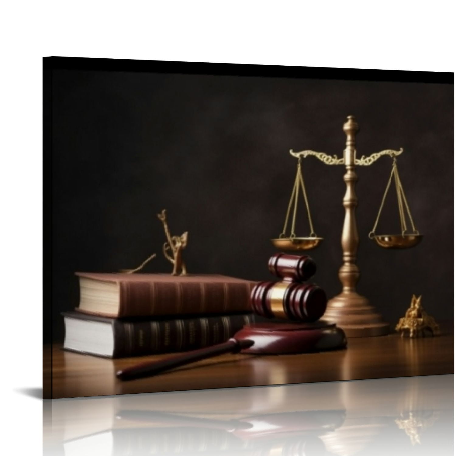 ARISTURING Courtroom Judge Gavel Hourglass Scales of Justice American ...