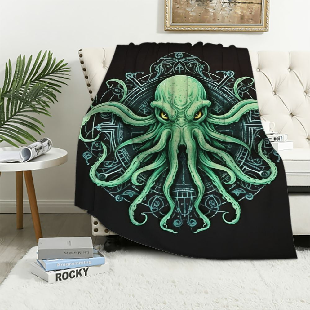 ARISTURING Cthulhu Flannel Cozy Blanket Soft Warm Throw Blanket ...