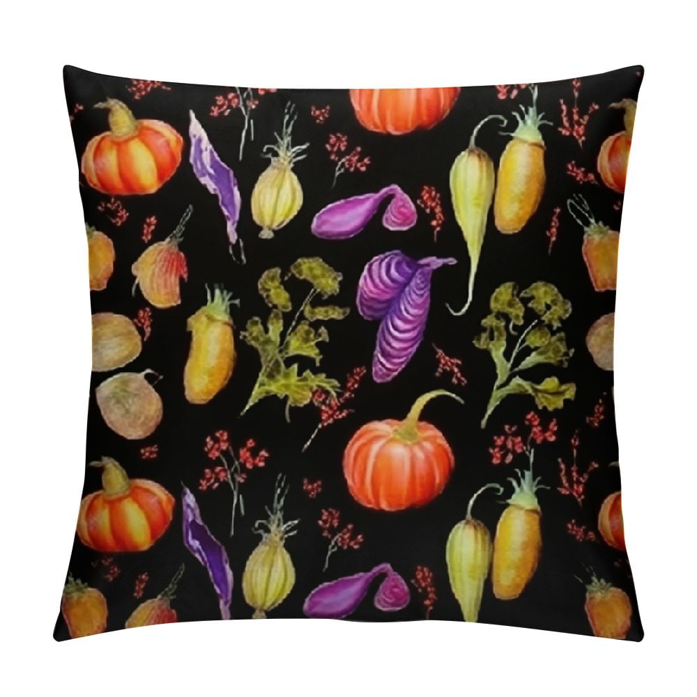 ARISTURING Cute and Colorful Autumn Vegetables Pattern - Pillow Cases ...