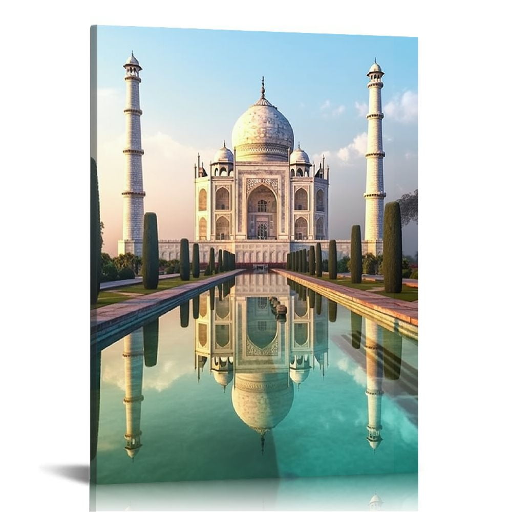 ARISTURING DIY Oil Painting by Numbers Taj Mahal Paint by Number Kits ...