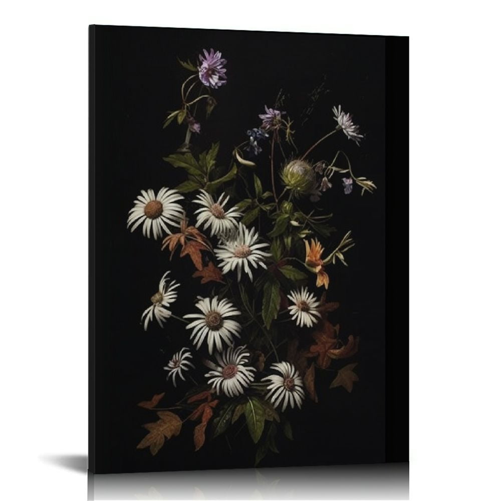 ARISTURING Dark Botanical Print Moody Wall Art Botanical Prints, Neutral Botanical Poster Wall ...