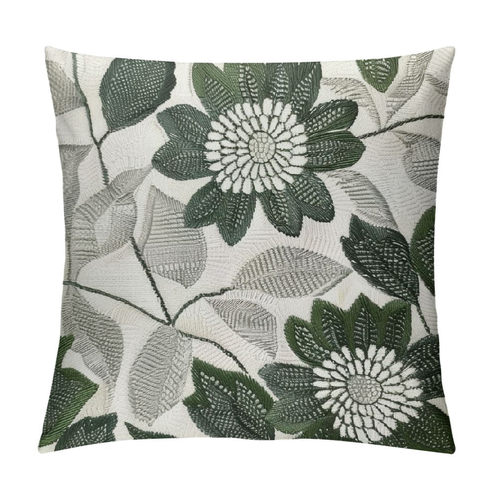 ARISTURING Decorative Outdoor Pillow Covers Abstract Floral Throw ...