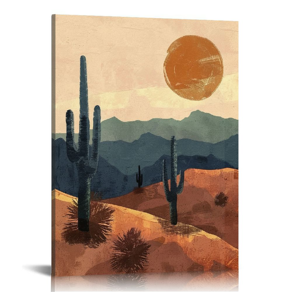 ARISTURING Desert Print, Mid Century Modern Prints, Abstract Landscape ...