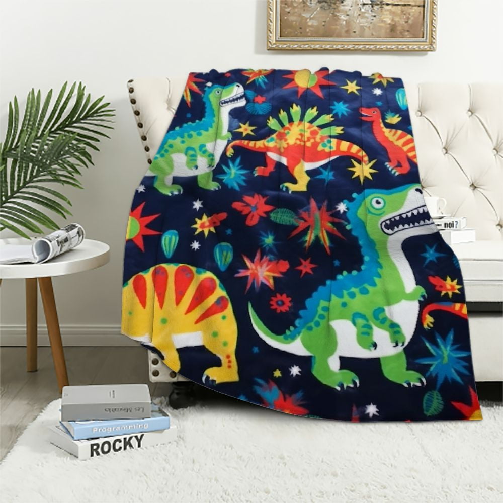 ARISTURING Dinosaur Blanket for Boys, 380GSM Kids Dinosaur Throw ...