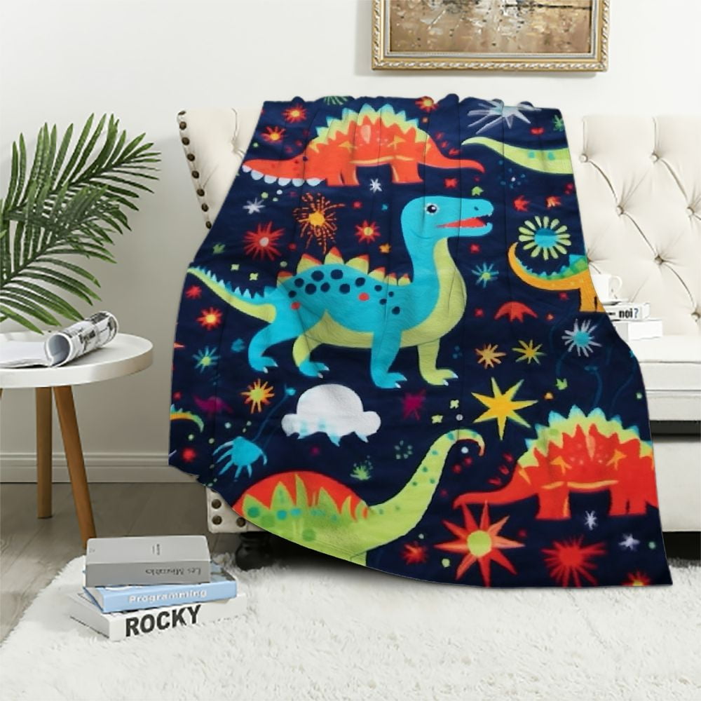 ARISTURING Dinosaur Blanket for Boys, 380GSM Kids Dinosaur Throw ...