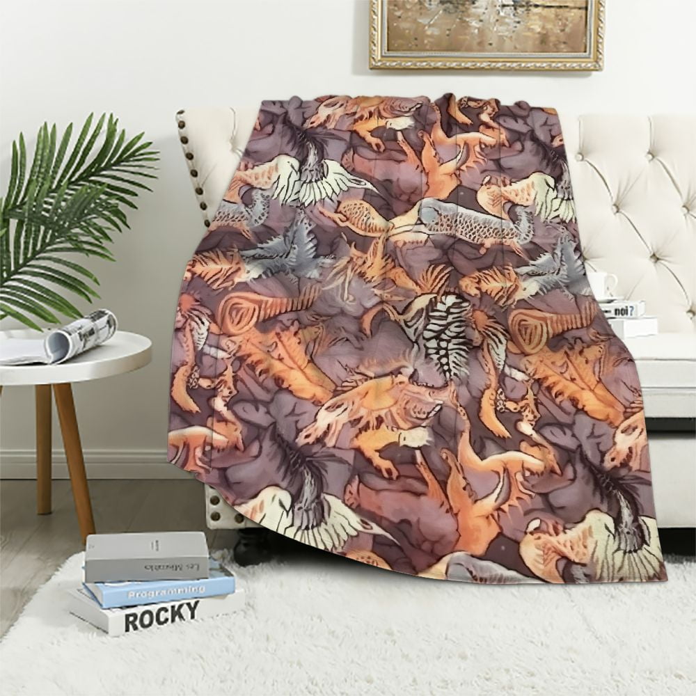 ARISTURING Dinosaur Blanket for Boys in The Dark Blanket Kids Soft Warm ...