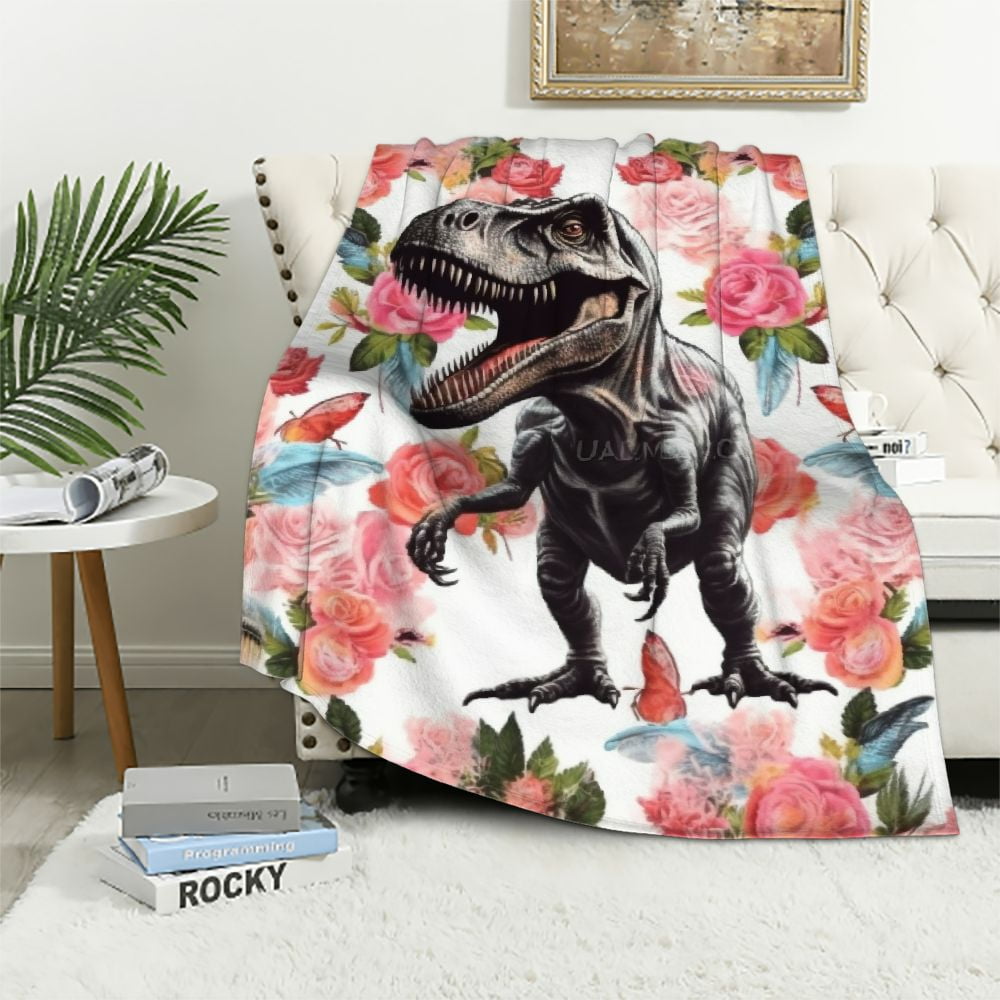 ARISTURING Dinosaur Blanket Super Soft Cozy Cute Dino Throw Blanket ...