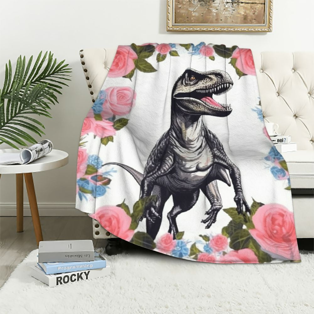 ARISTURING Dinosaur Blanket Super Soft Cozy Cute Dino Throw Blanket ...