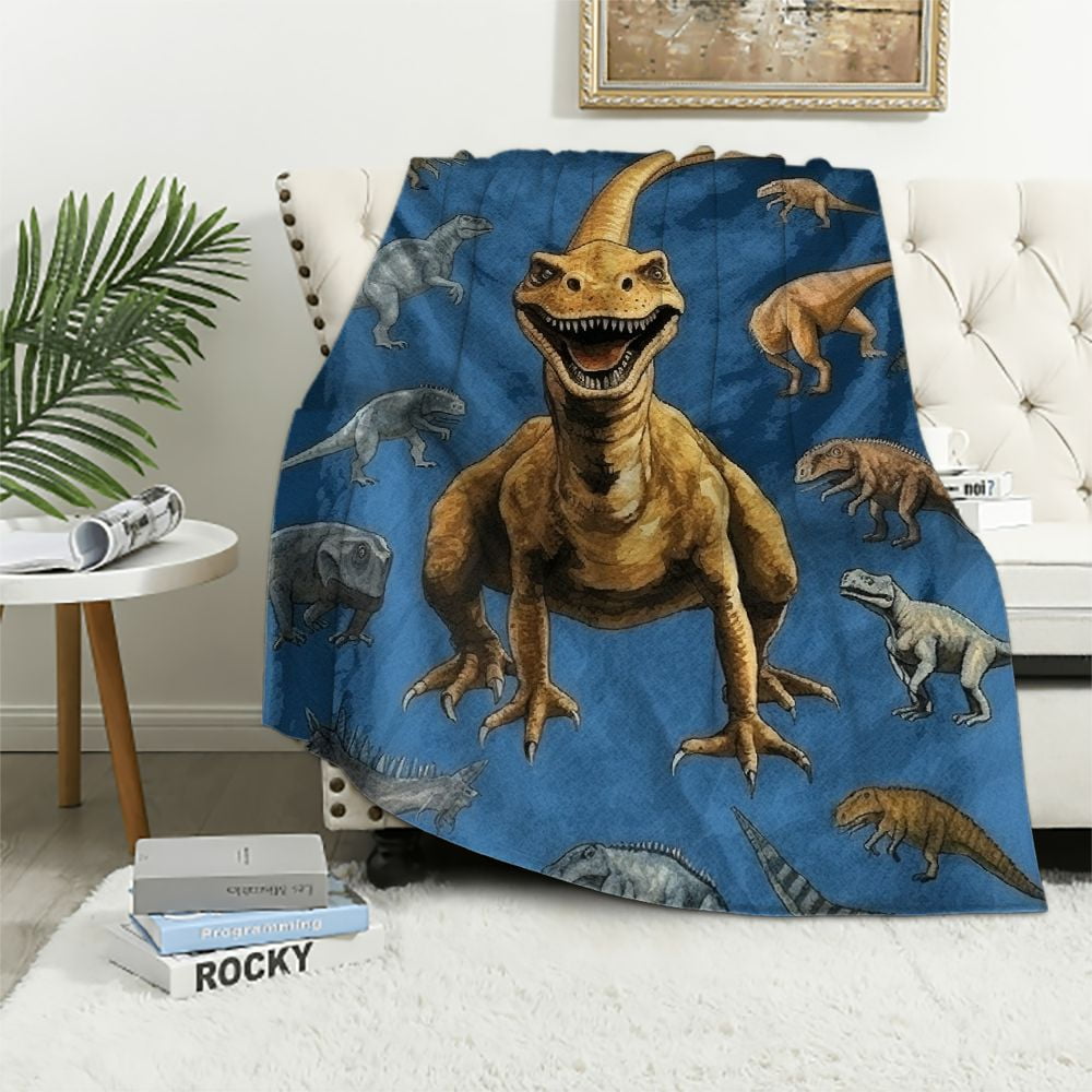 ARISTURING Dinosaur Blanket for Boys Girls, Kids Throw Blanket with ...