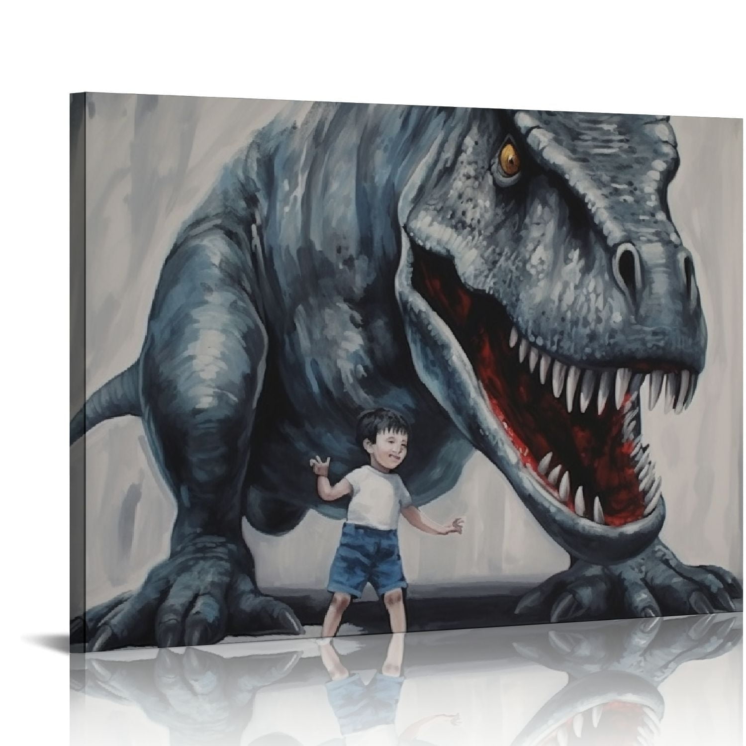 ARISTURING Dinosaur Room Decoration Bedroom Kitchen Bathroom Painting Wall Art Printing Poster ...