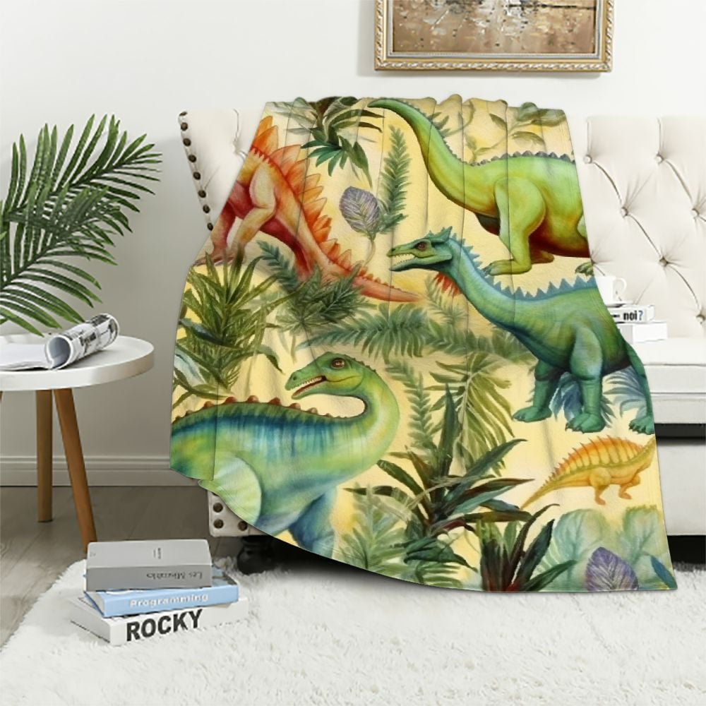 ARISTURING Dinosaur Throw Blanket Dino Blanket for Boys Dinosaur Gifts ...