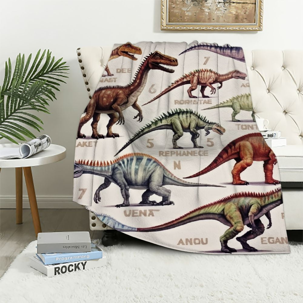 ARISTURING Dinosaurs Blanket Gifts Super Soft Lightweight Flannel ...