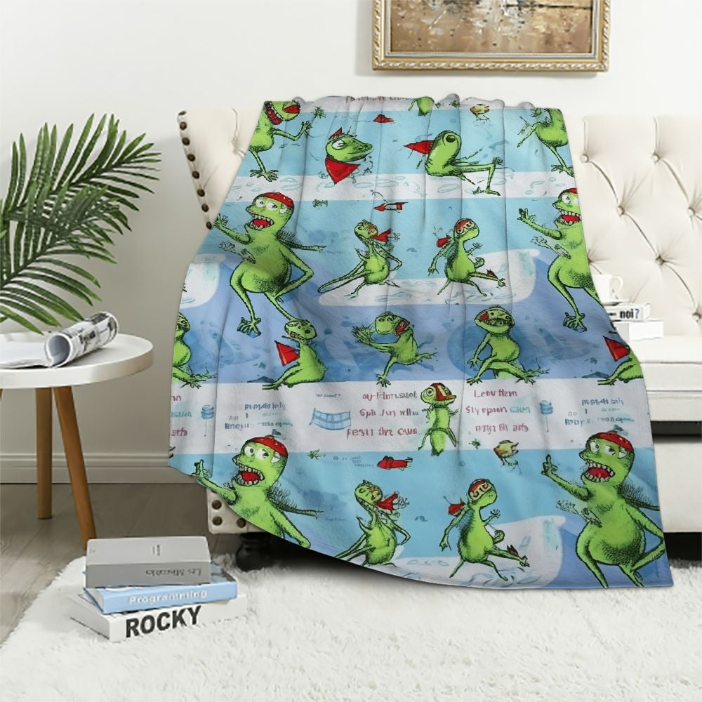 ARISTURING Dont Let The Pigeon Drive The Sleigh Blanket,Pigeon Pattern Silky Touch Super Soft ...