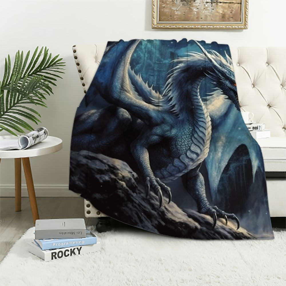 ARISTURING Dragon Blanket Dragon Gifts for Boys Men Dragon Throw ...