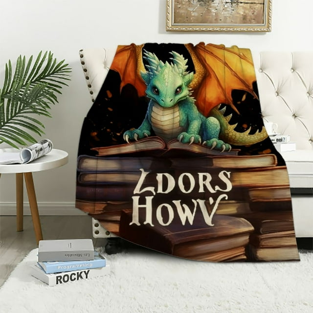 HENGT Dragons Blanket Gift for Girl Women Just A Girl Who Loves Dragons ...