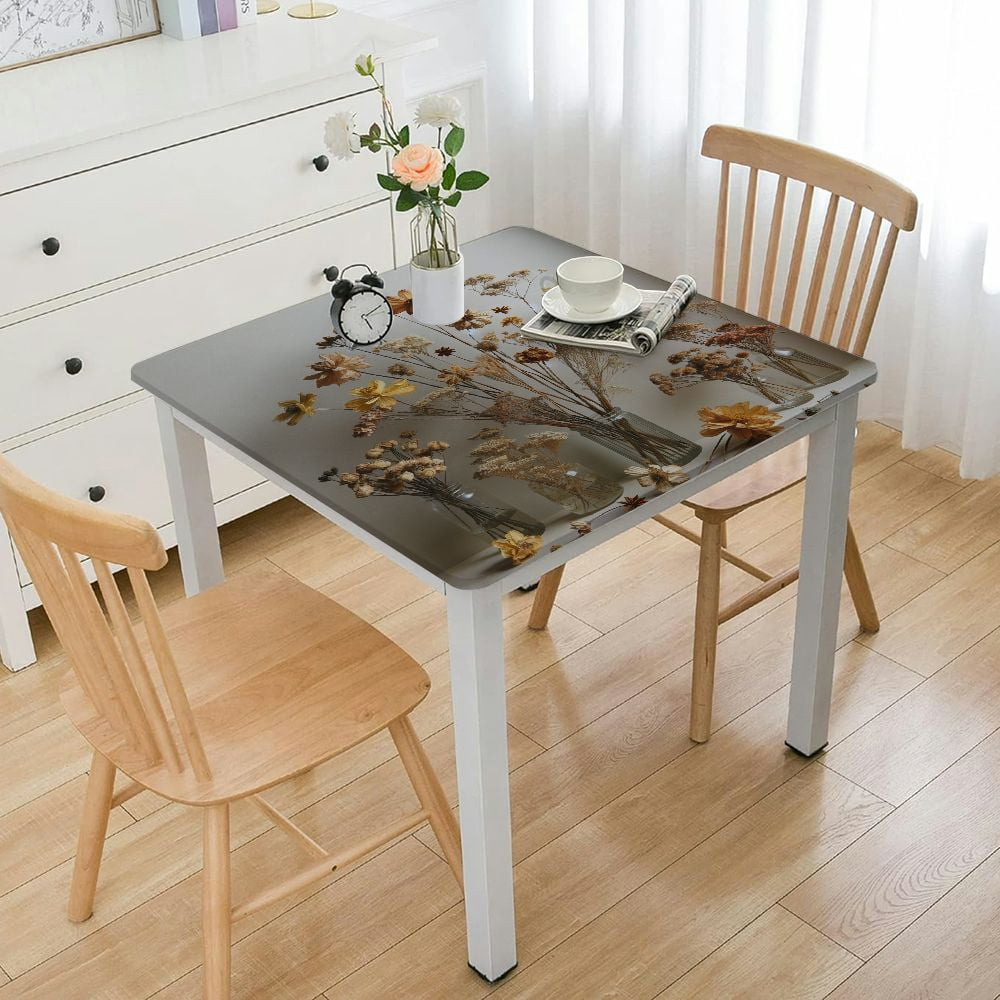 Jiayy Dried Flowers Vintage Rustic Decor Table Cover for Outdoor Picnic ...