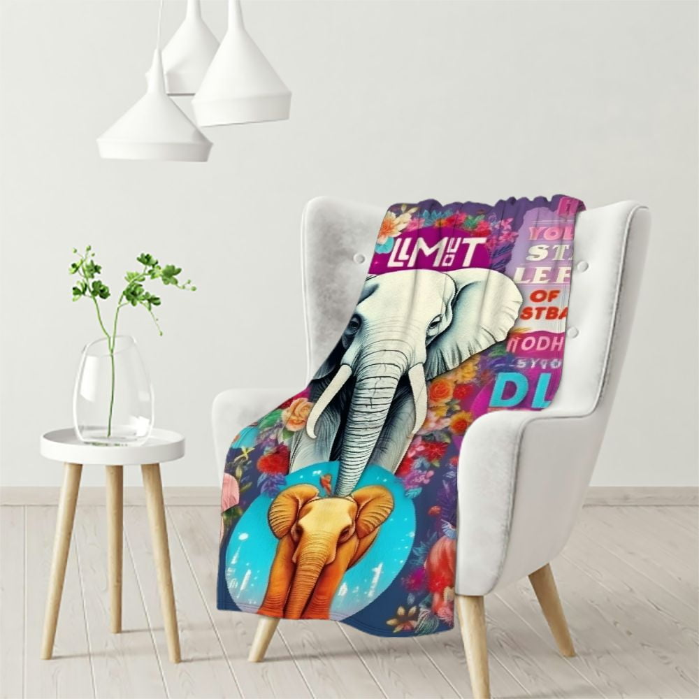 ARISTURING Elephant Blanket Gifts for Girls, Just A Girl Who Loves ...