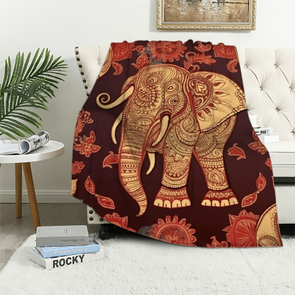 HENGT Elephant Blanket Elephant Throw Blanket for Women Elephant Decor ...