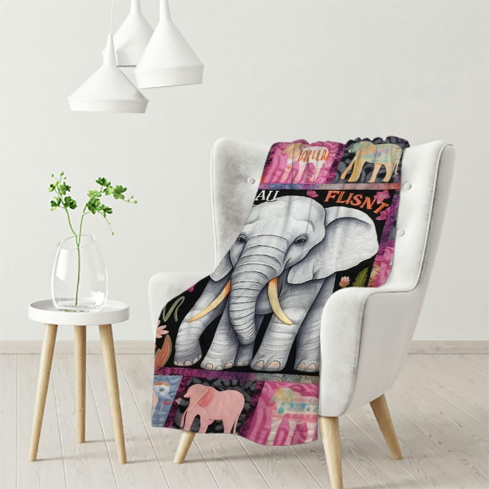 ARISTURING Elephant Gifts for Women, Elephants Gift, Elephant Blanket ...