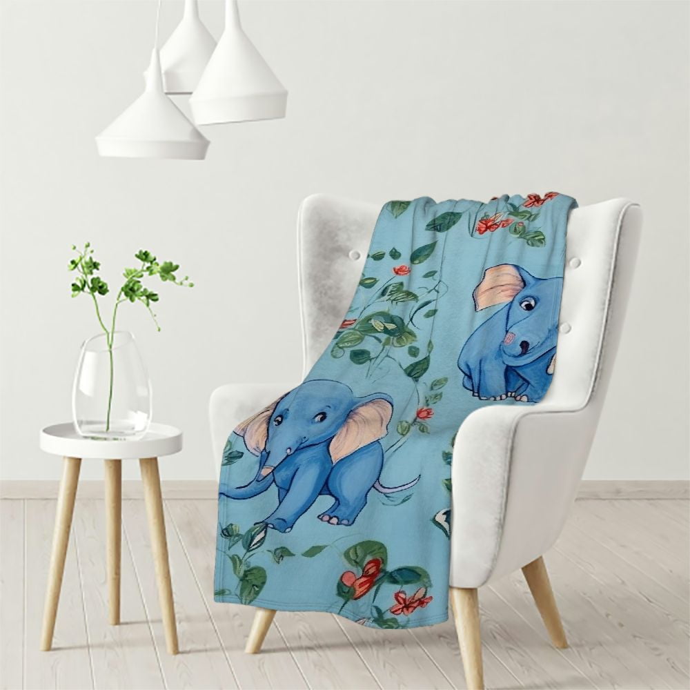 ARISTURING Elephant Throw Blanket, Adorable Super-Soft Extra-Large ...