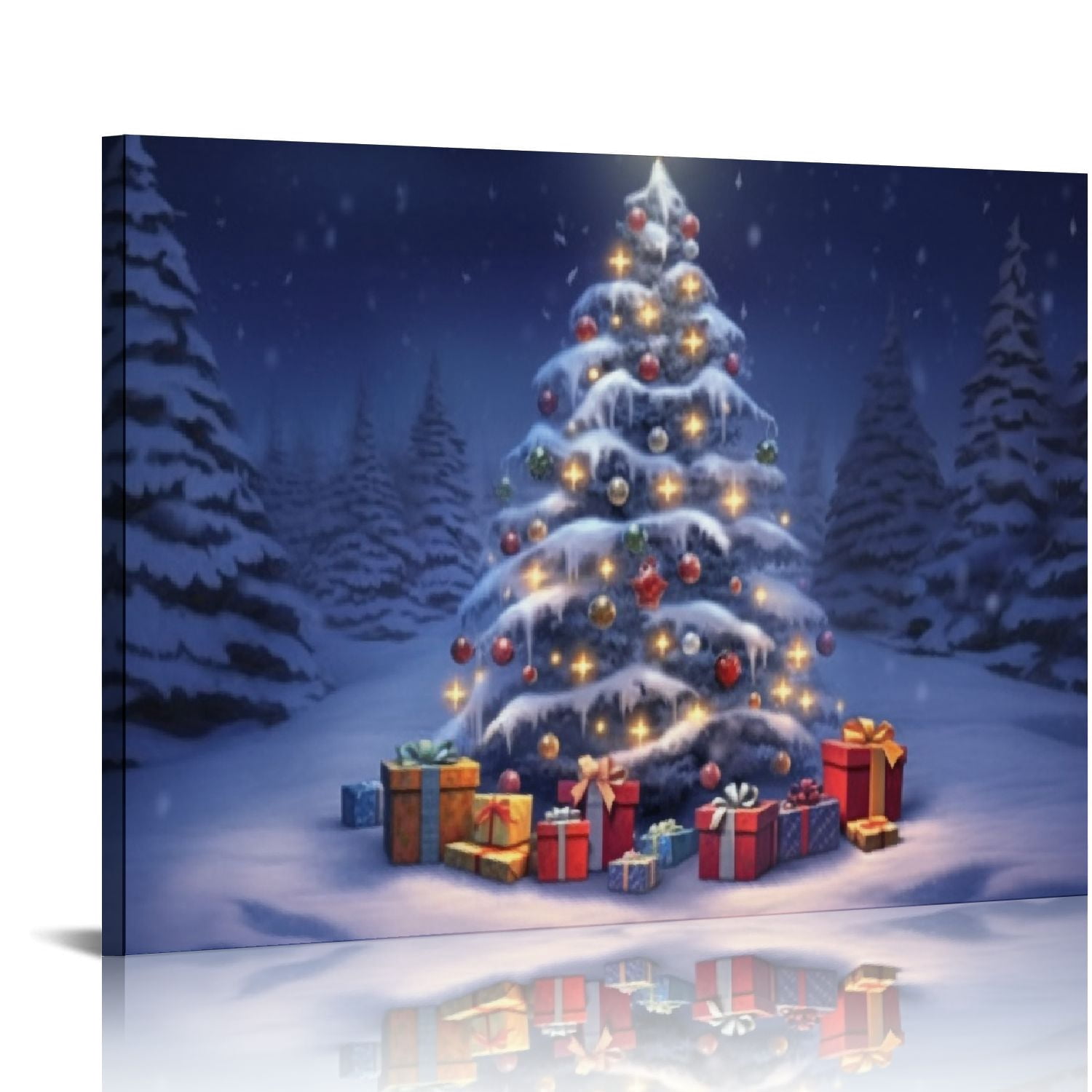 ARISTURING Elevate Your Holiday Decor Snow Canvas Art Poster And Wall ...