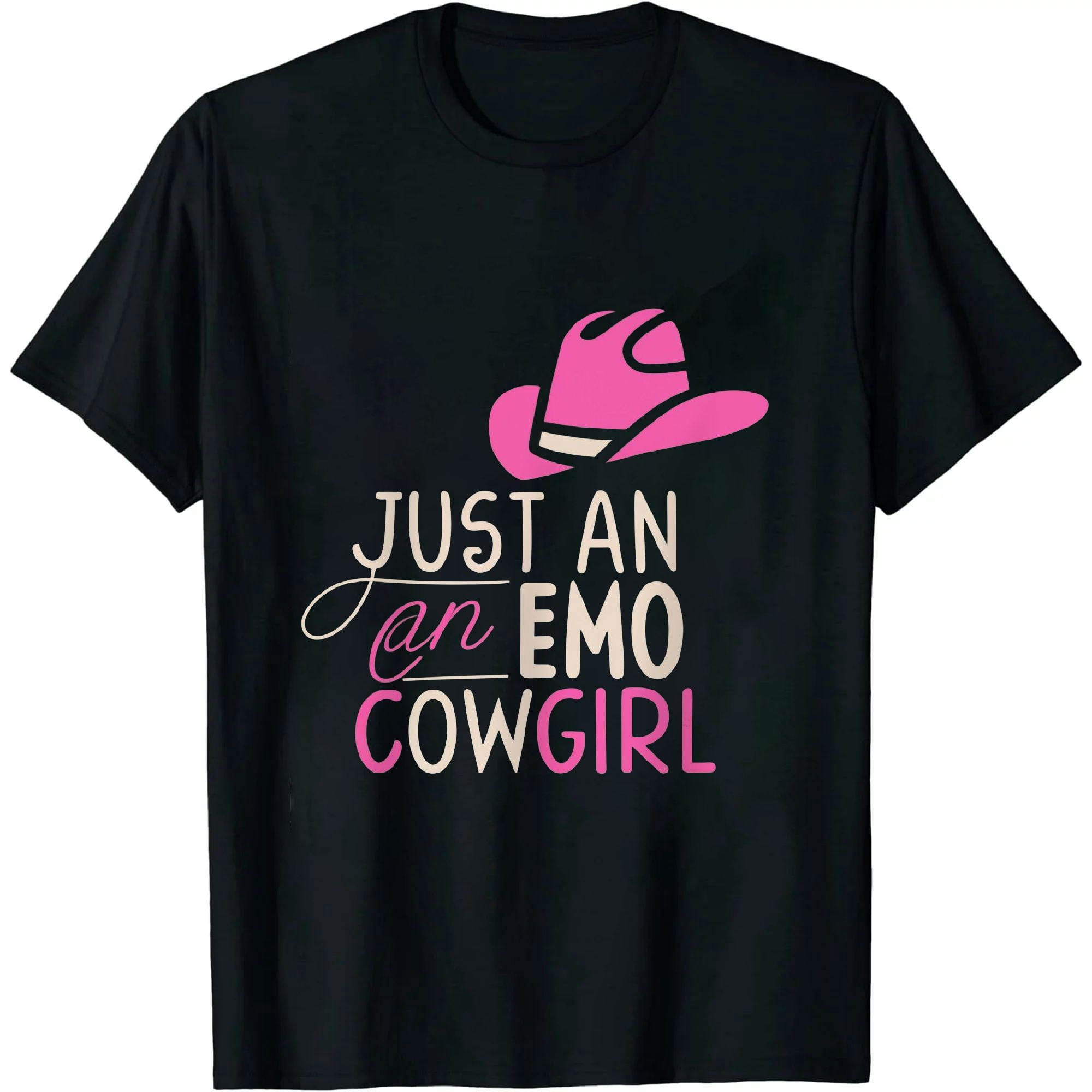 ARISTURING Emo Cowgirl. Emotional Lady T-Shirt - Walmart.com