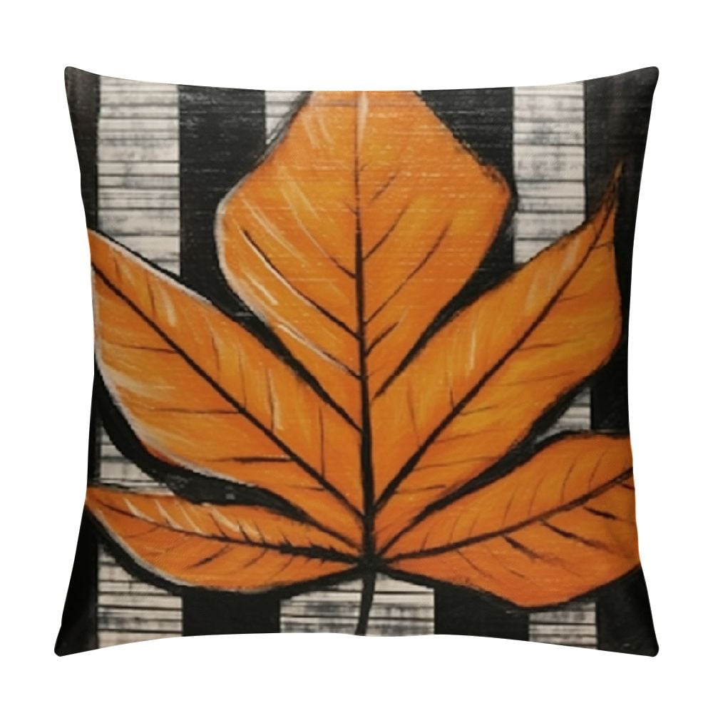 HENGT Fall Decor Pillow Covers Autumn Throw Pillow Covers Pumpkin Maple ...