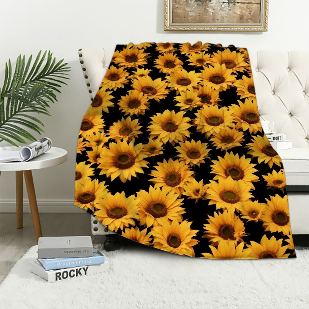 ARISTURING Fall Throw Blanket Sunflower Soft Lightweight Cozy Warm ...