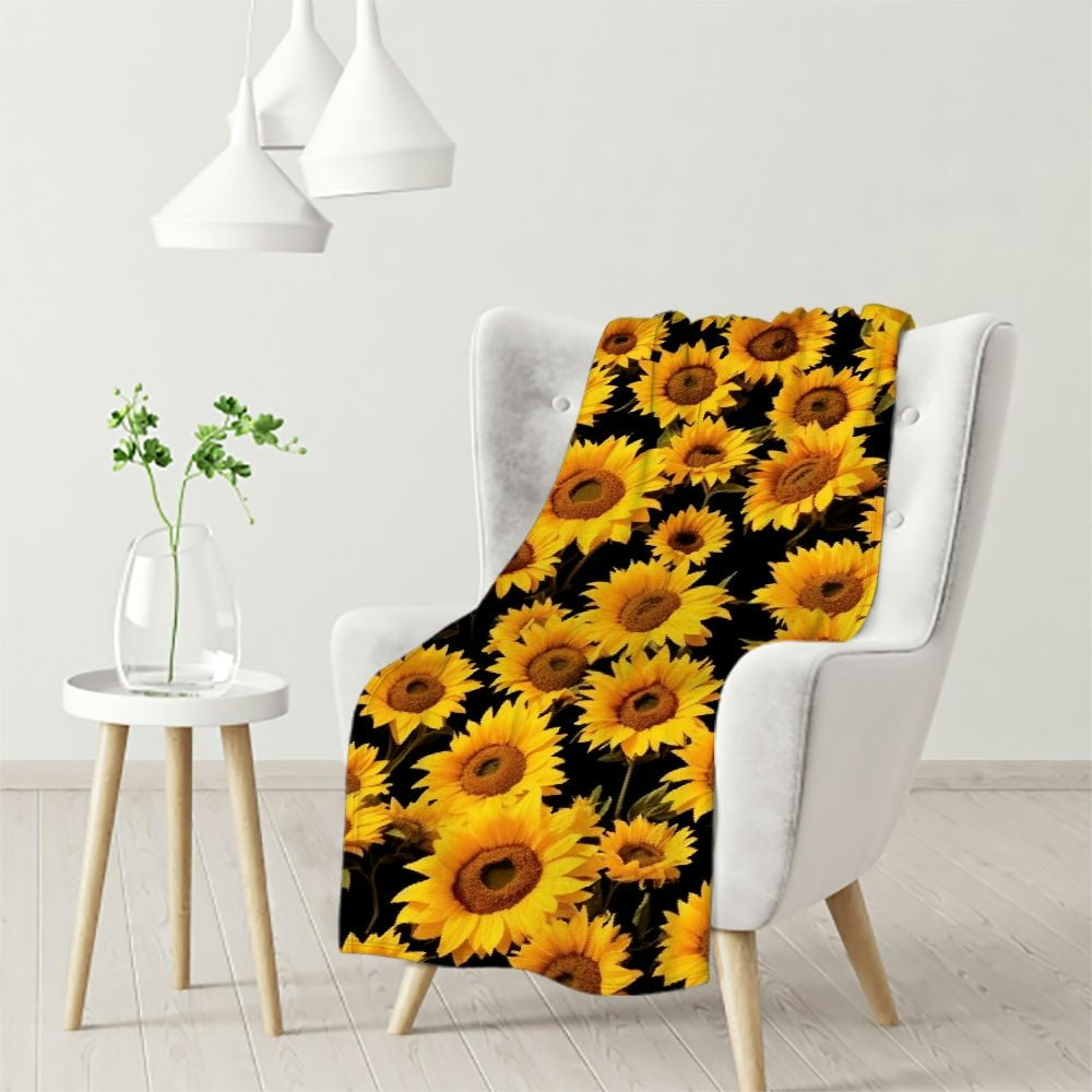 ARISTURING Fall Throw Blanket Sunflower Soft Lightweight Cozy Warm ...