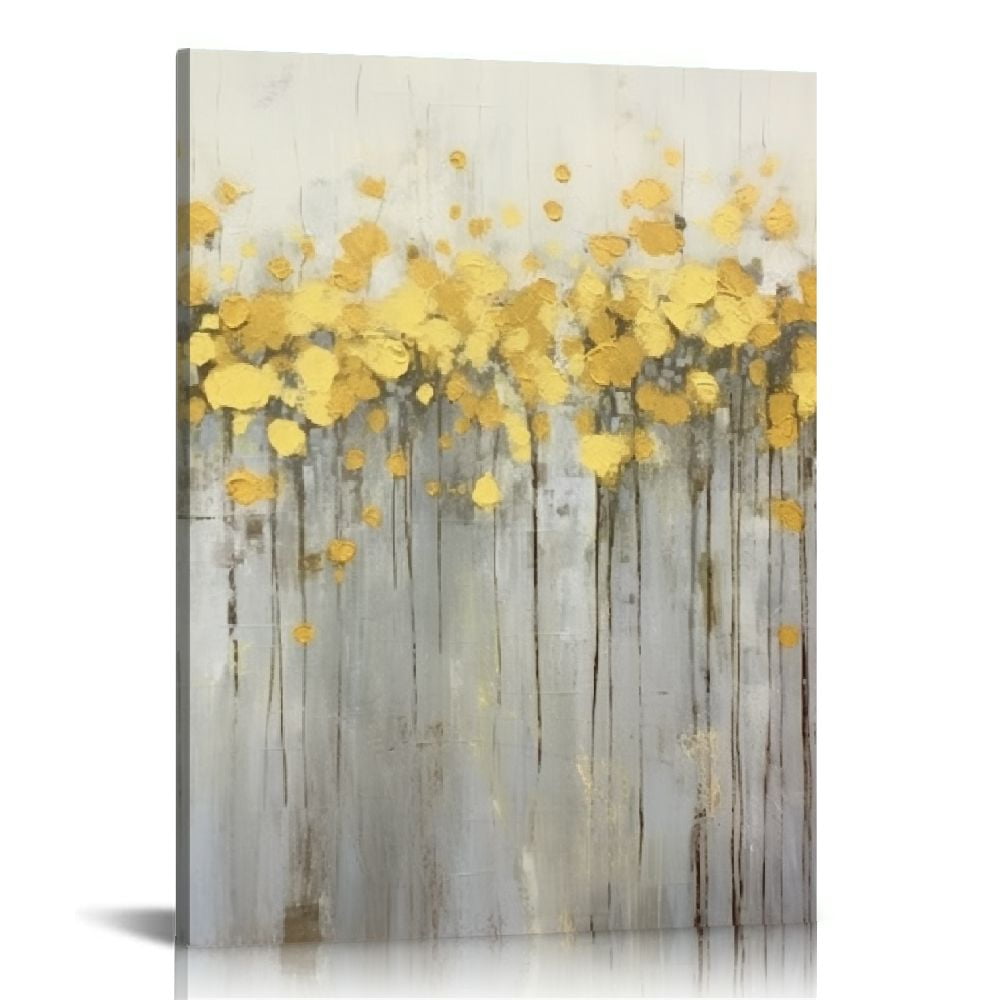 ARISTURING Fall Tree Canvas Picture Artwork: Abstract Forest Wall Art ...