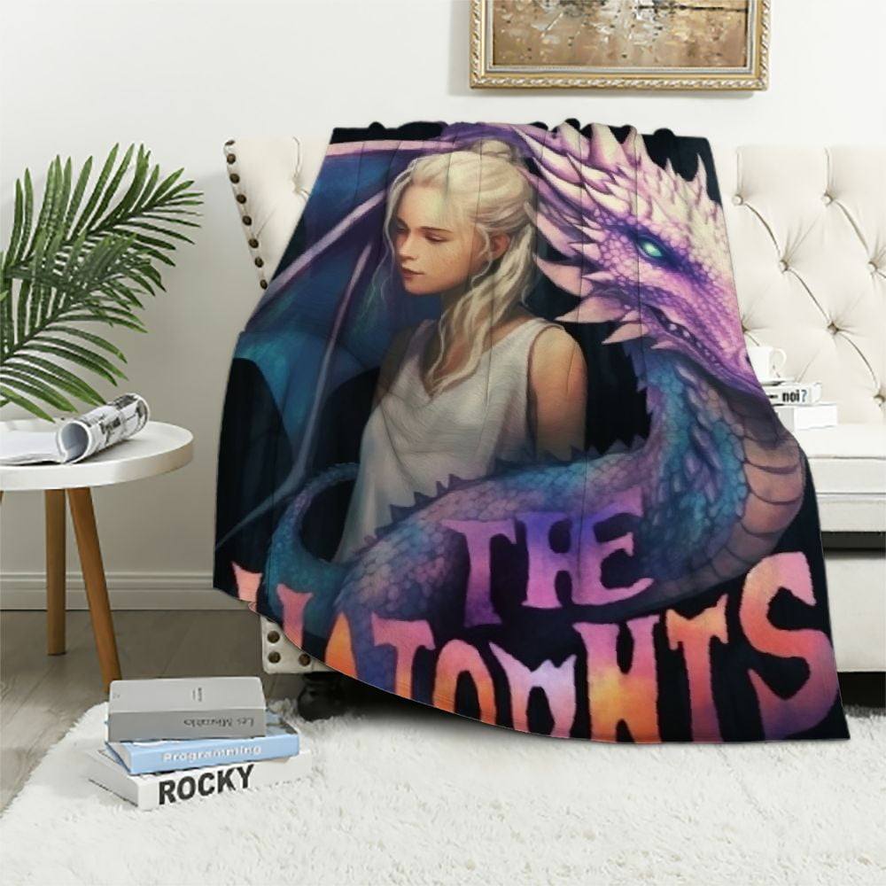 HENGT Fantasy Dragon Blanket Dragon Throw Blanket Fuzzy Plush Super ...