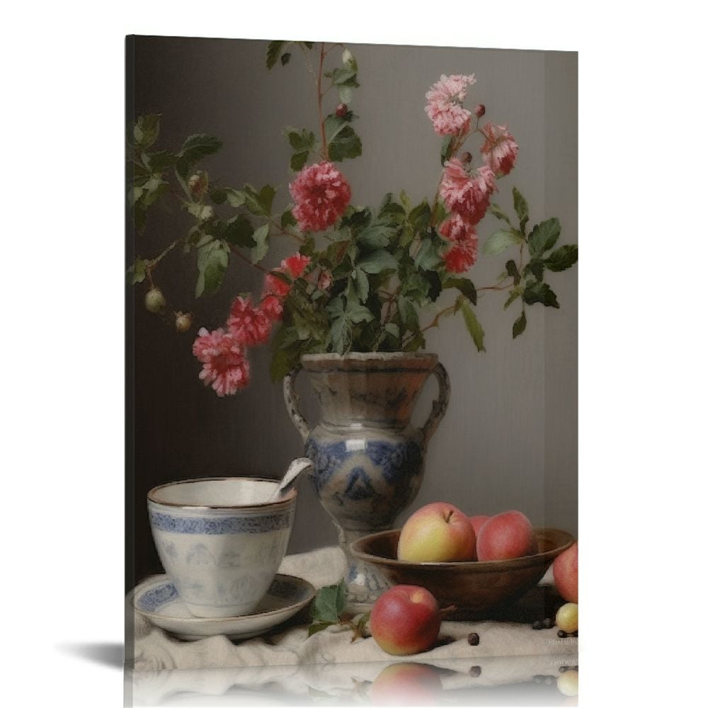 ARISTURING Farmhouse Still Life Floral Picture Living Room - Rustic ...